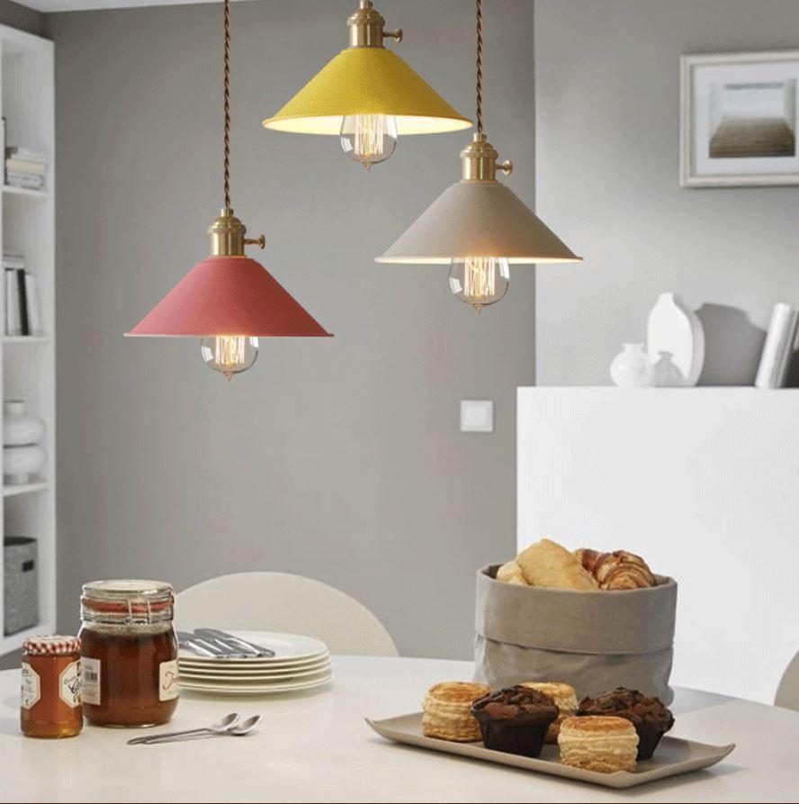 LED Metal Pedant Light with Macaron Colour – Lightingshop